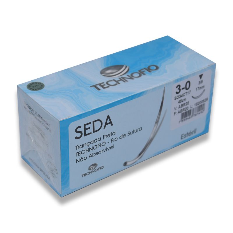 Fio de Sutura Seda 3-0 17mm - Technofio | A Interdental lhe deseja um ... Fio de Sutura Seda 3-0 17mm - Technofio | A Interdental lhe deseja um ...