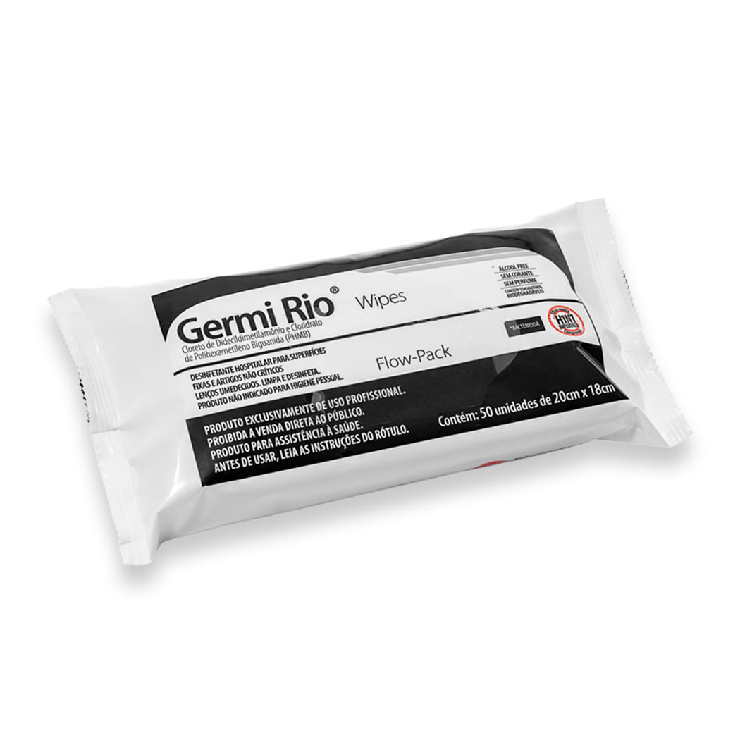 Germi Rio Wipes Com 50 Unidades - Rioquímica | A Interdental lhe deseja ...